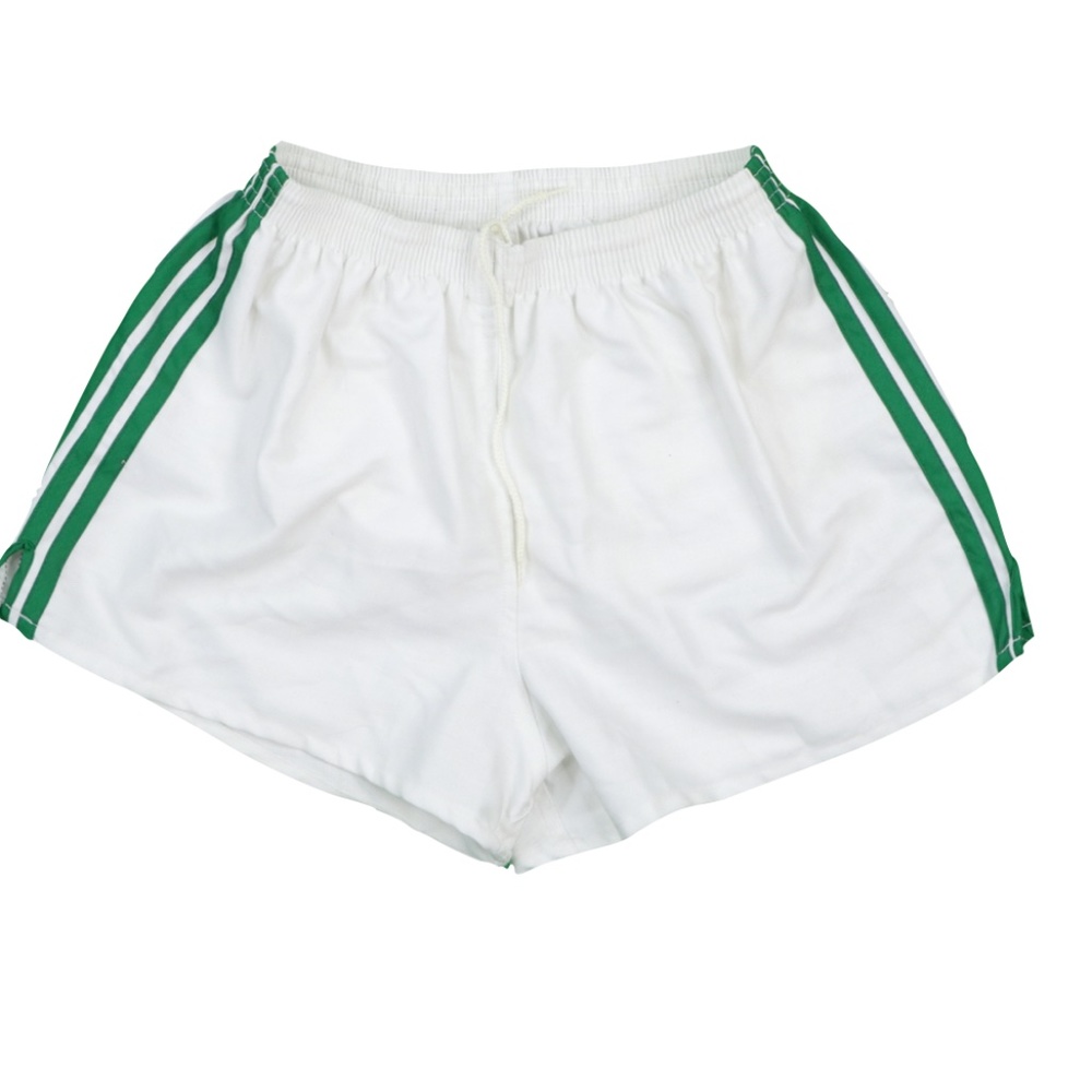 Nos 90s Lined Striped Running Shorts Mens Xl White - Gem